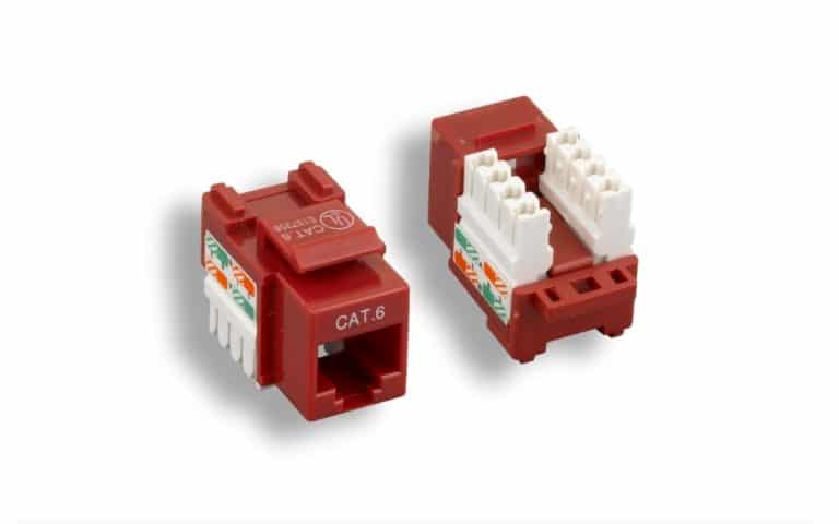 Red Cat. 6 Punch Down Keystone Jack – Denco Design Inc.